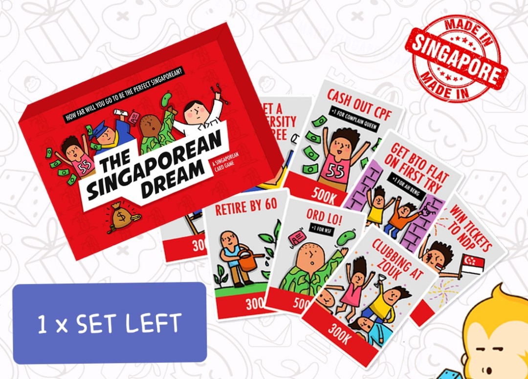 THE SINGAPOREAN DREAM CARD GAME, Hobbies & Toys, Toys & Games on Carousell