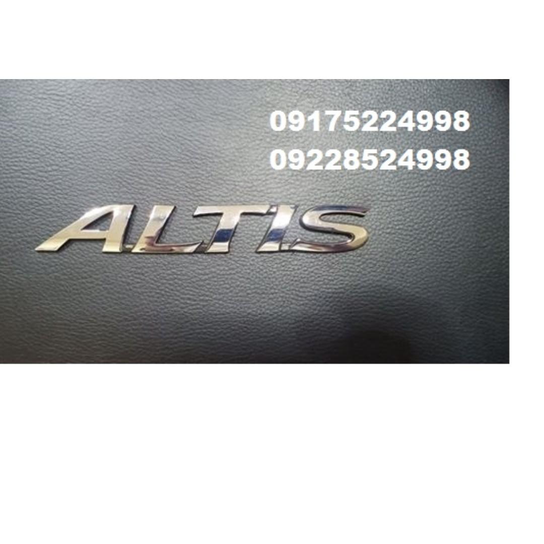 Toyota Altis Emblem Chrome, Car Parts & Accessories, Other Automotive ...