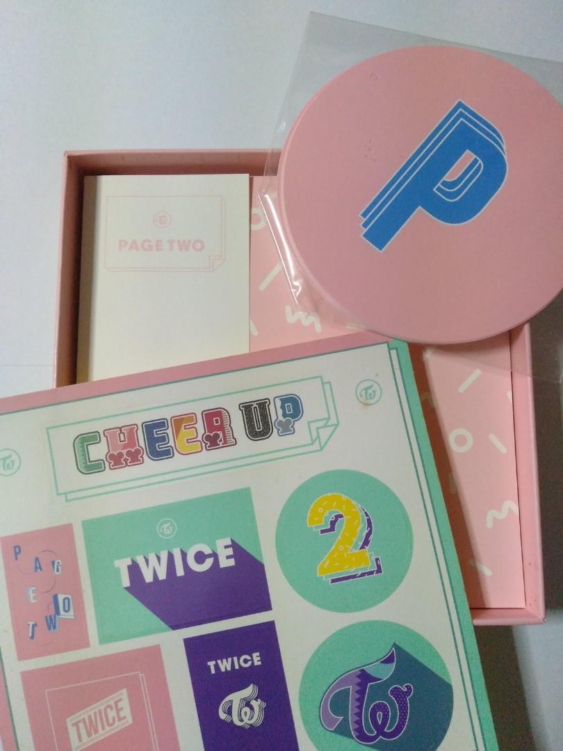 TWICE Sana Mwave Signed/Autographed Page Two/Cheer Up Album, Hobbies ...