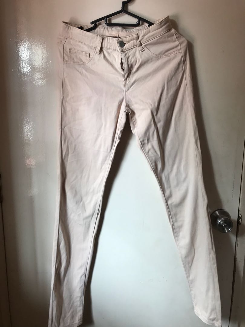 Uniqlo cream stretchable, Women's Fashion, Bottoms, Other Bottoms on ...