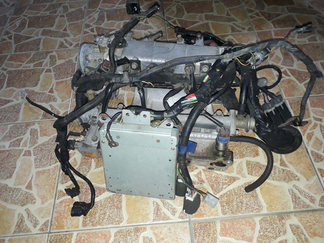 Wiring engine wira mmc ,ecu,fuel injection and throttle body, Auto ...