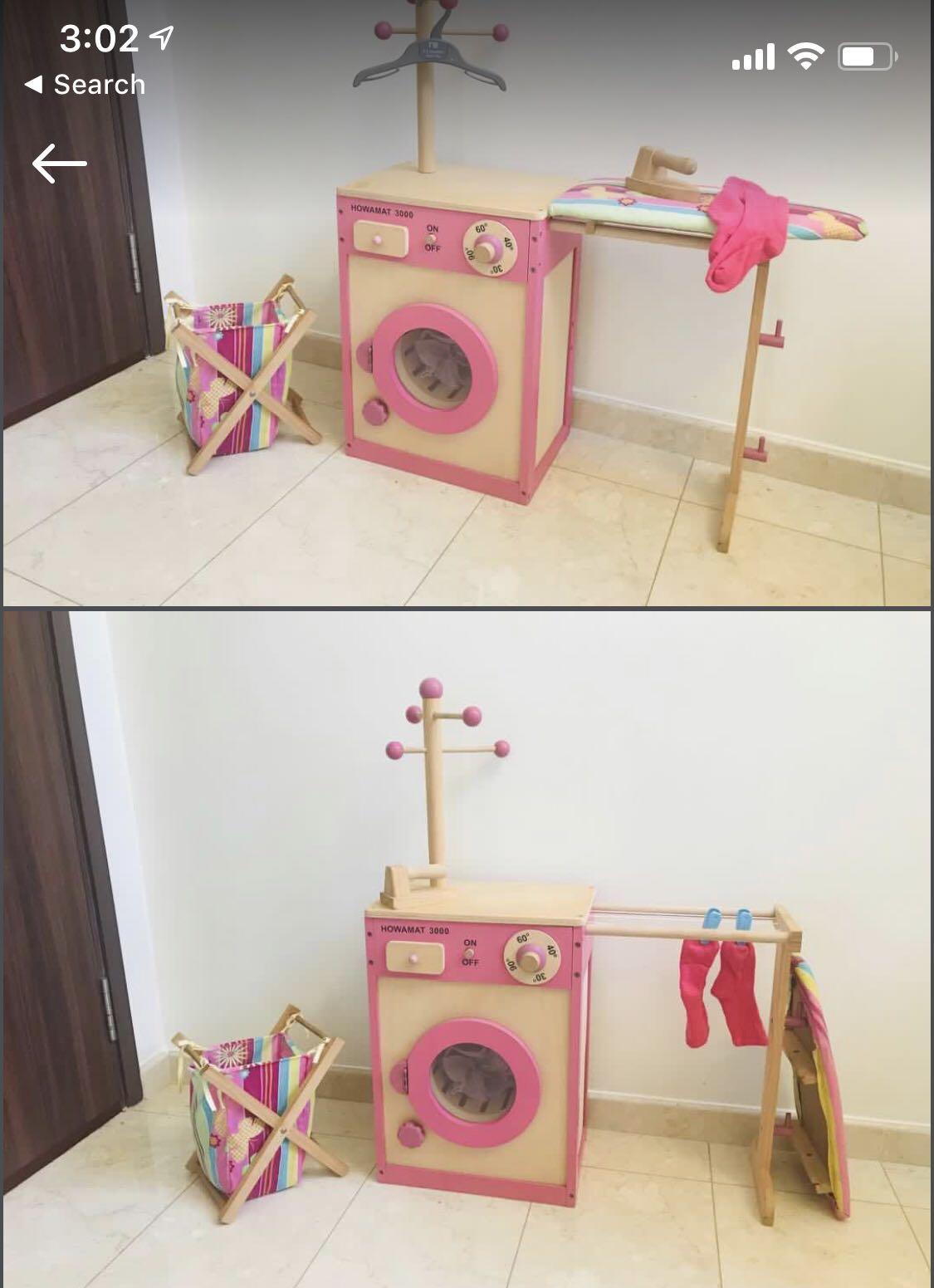 Wooden Toy washing machine - Made in Germany ( Perfect to be placed ...