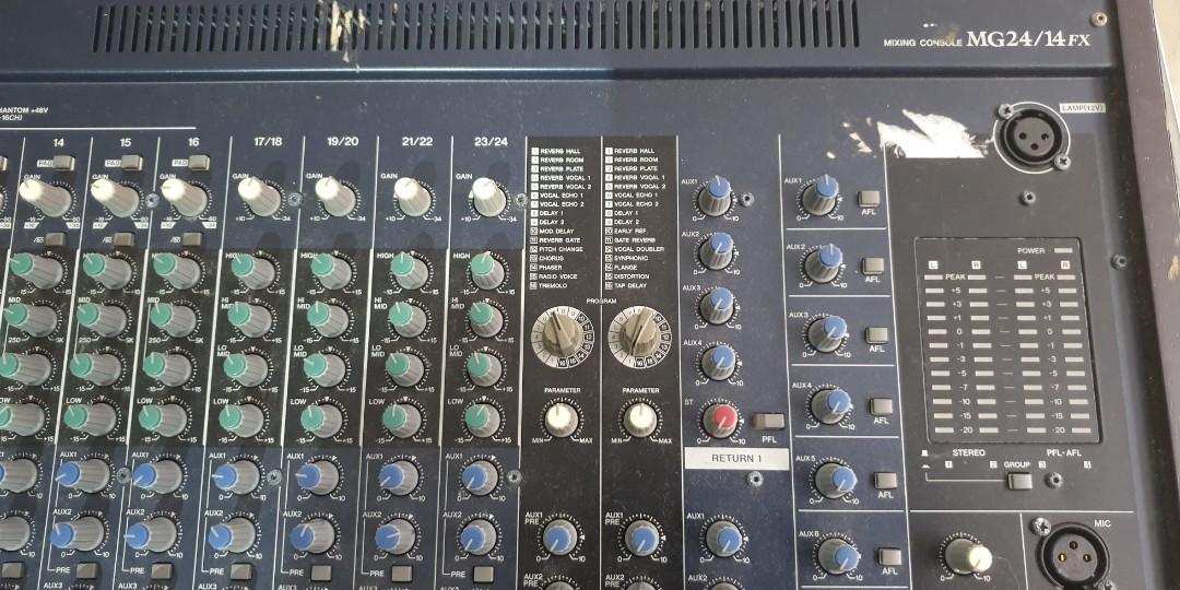 Yamaha 24 channel mixer MG24FX, Audio, Soundbars, Speakers & Amplifiers ...