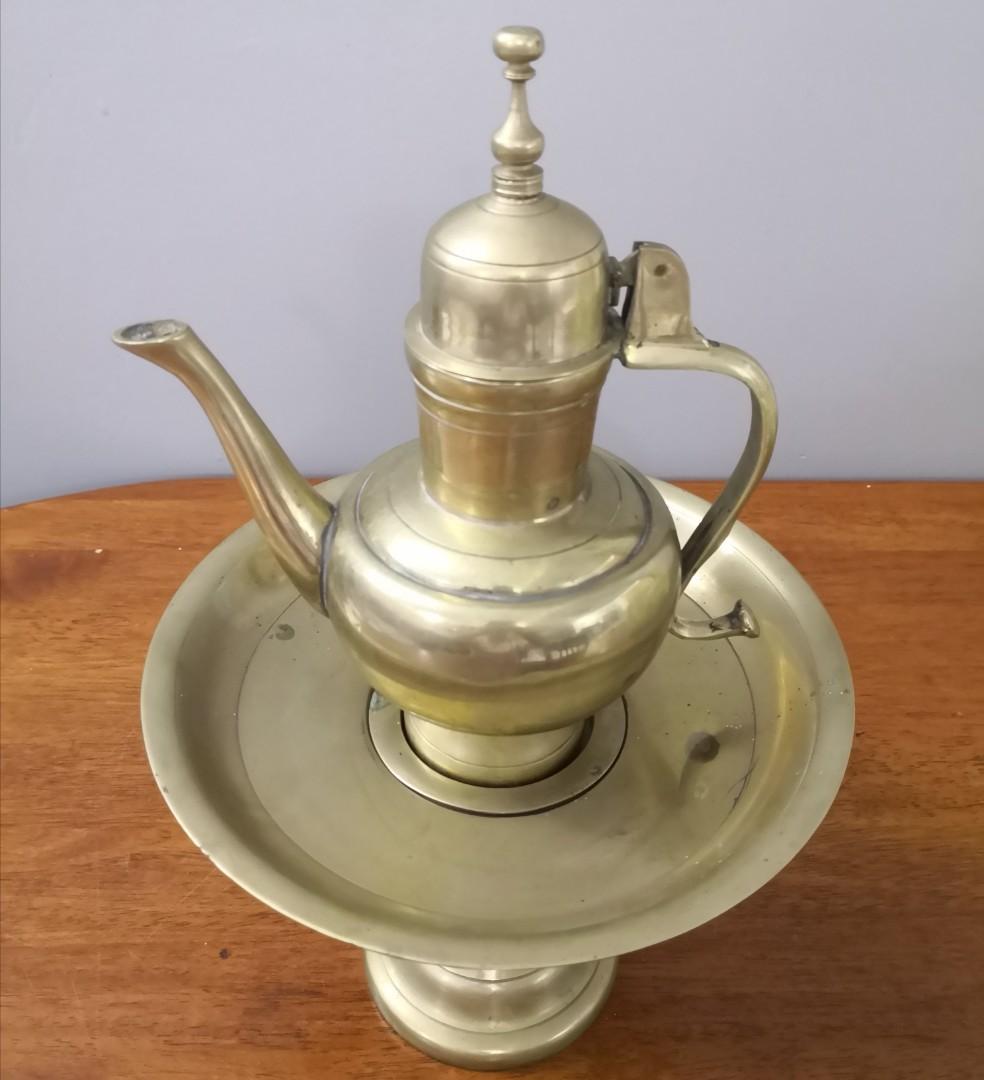 antique brass hand wash set tembaga, Furniture & Home Living, Home ...