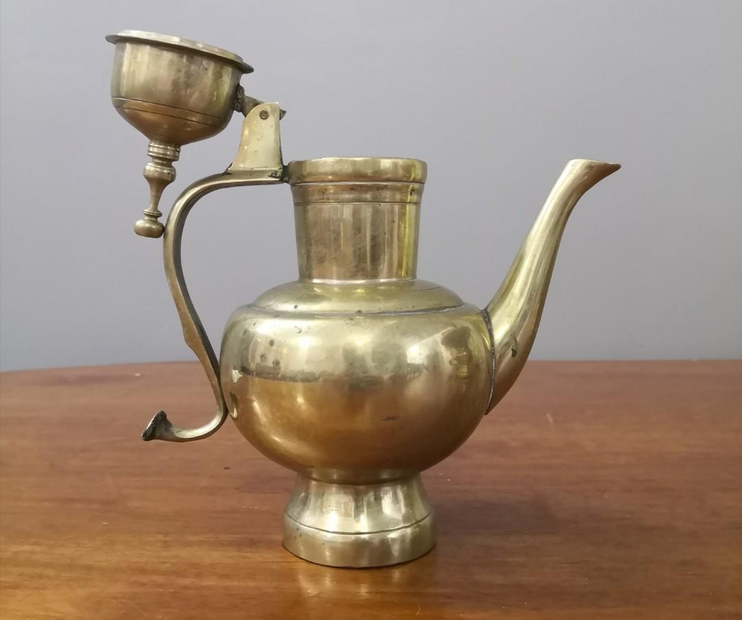 antique brass hand wash set tembaga, Furniture & Home Living, Home ...