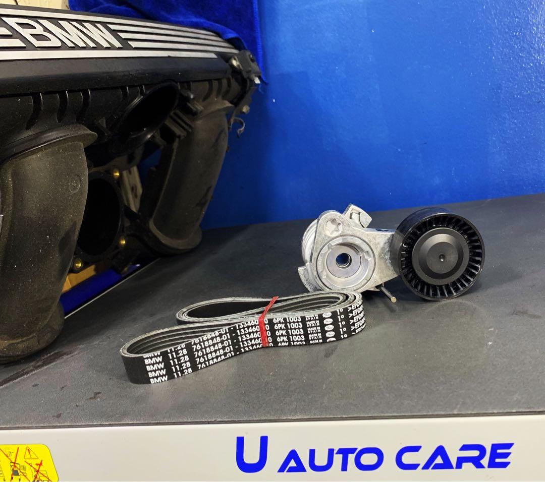 BMW Fan belt / Fan Belt Tensioner, Car Accessories, Car Workshops & Services on Carousell