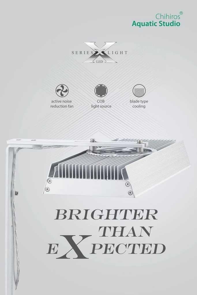 Chihiros LED X300 (65W / 60cm Tank / COBx1 / BLACK), Pet Supplies ...