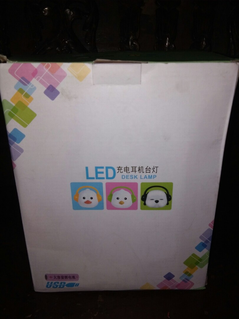 LED Desk Lamp Cartoon Character w/ USB Charging, Audio, Portable Audio ...