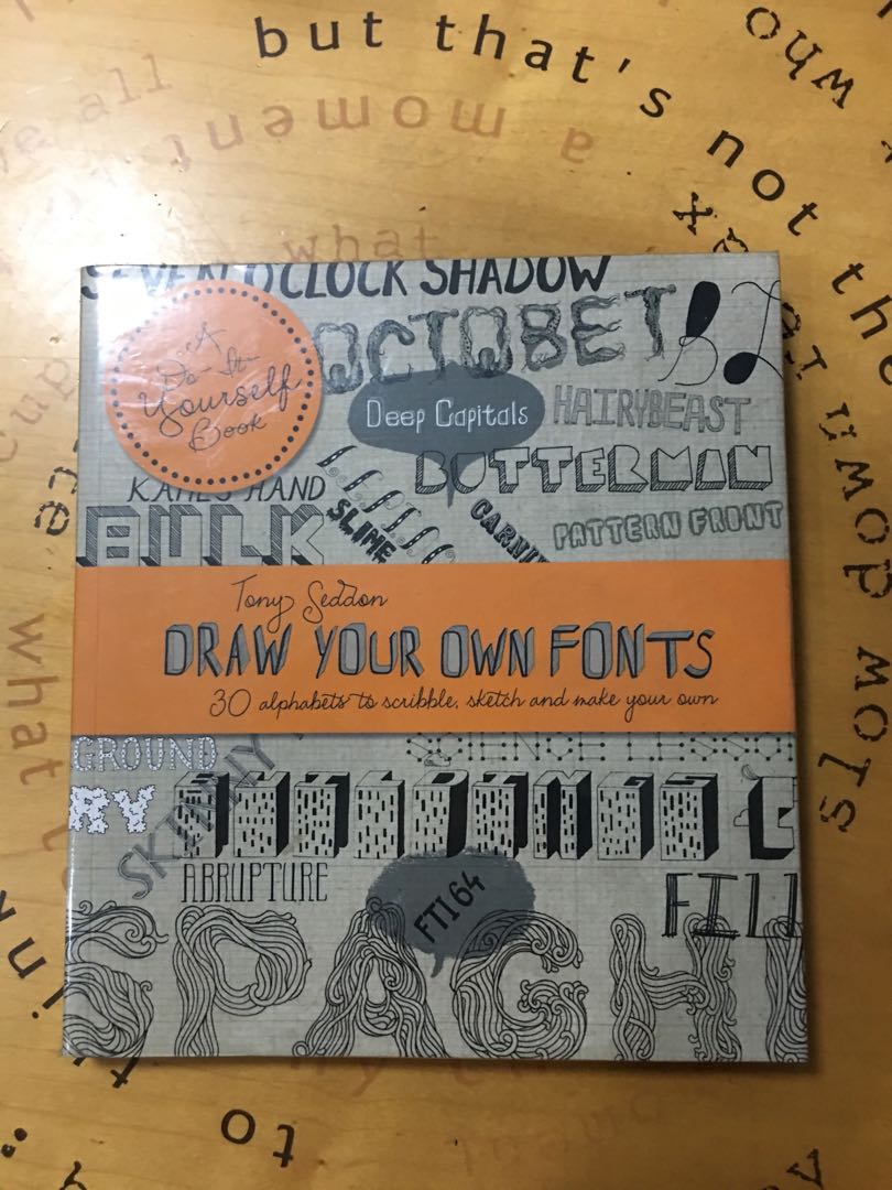 Learn Lettering through this Book - Draw Your Own Fonts, Hobbies & Toys ...