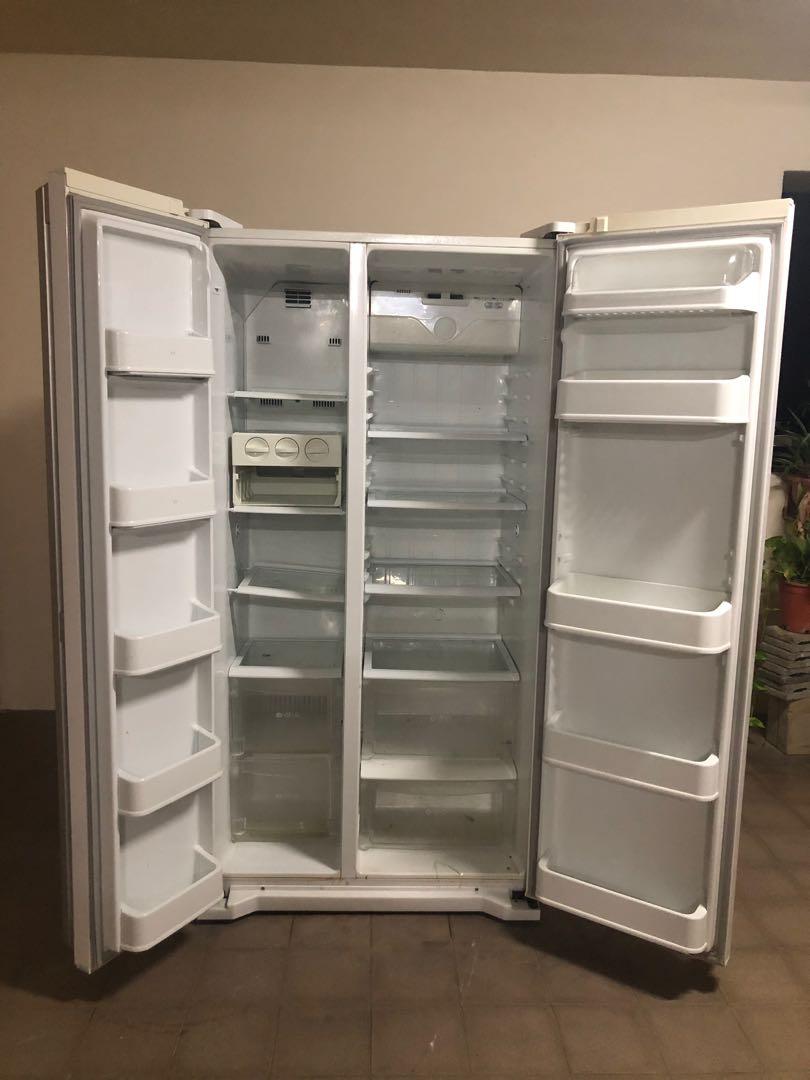 LG side by side Fridge - White GR-B207FLC, TV & Home Appliances ...