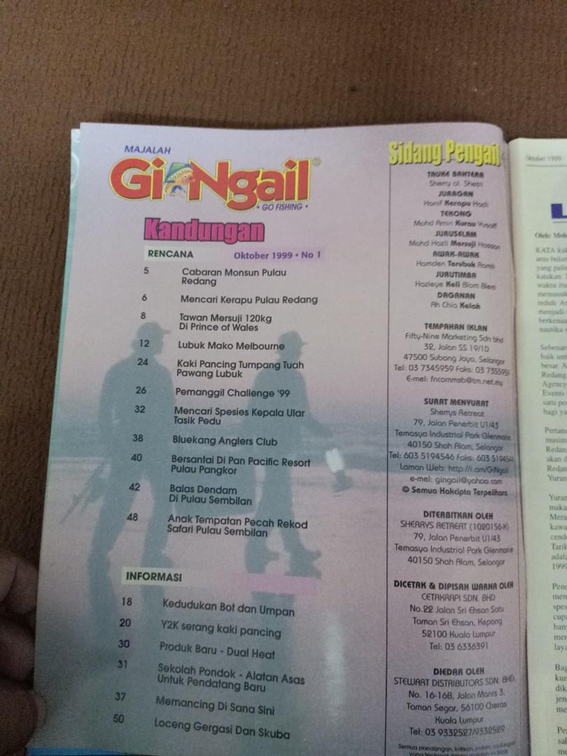 Majalah Gi Ngail/pancing/go fishing, Hobbies & Toys, Books & Magazines ...