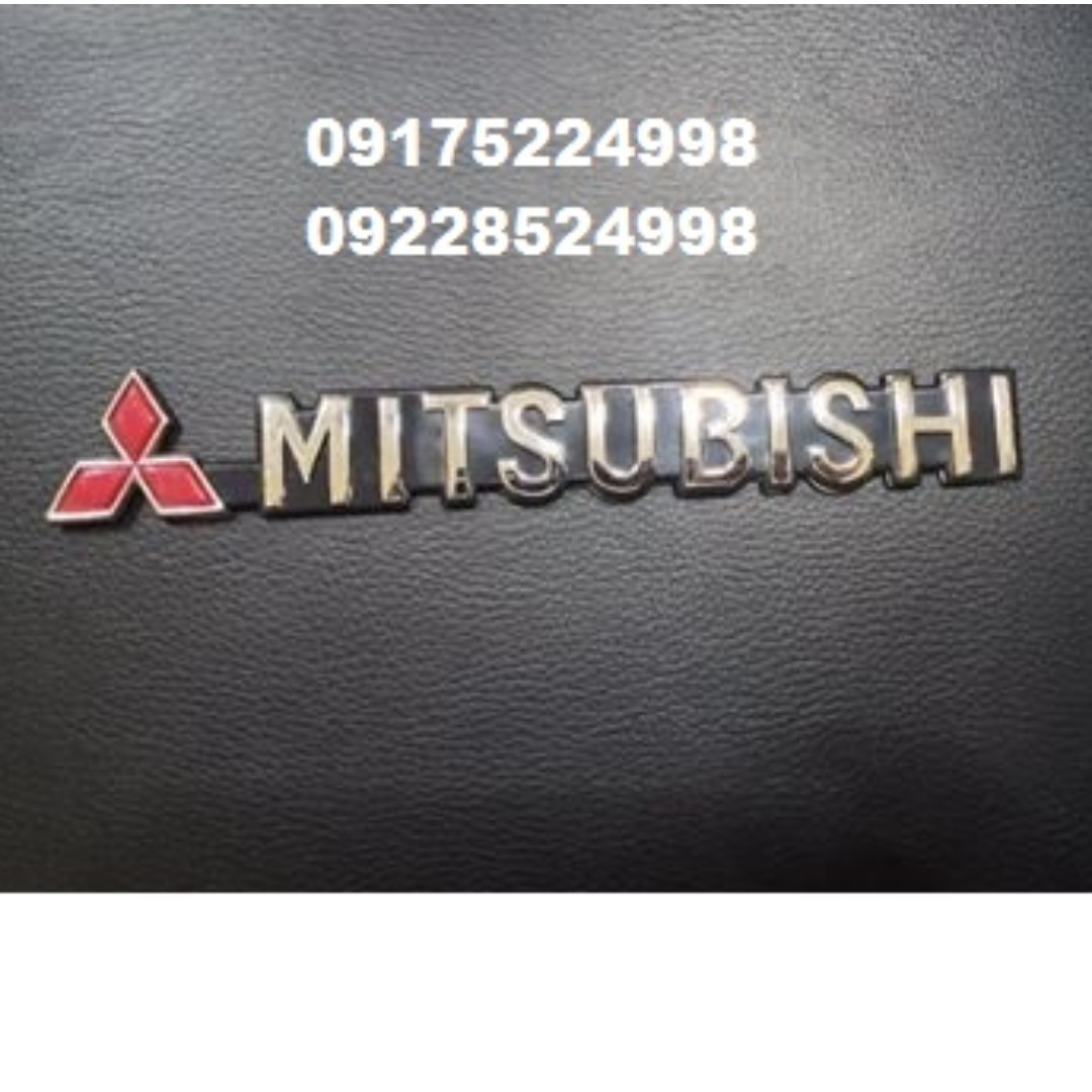 Mitsubishi Logo Chrome Emblem, Car Parts & Accessories, Other ...
