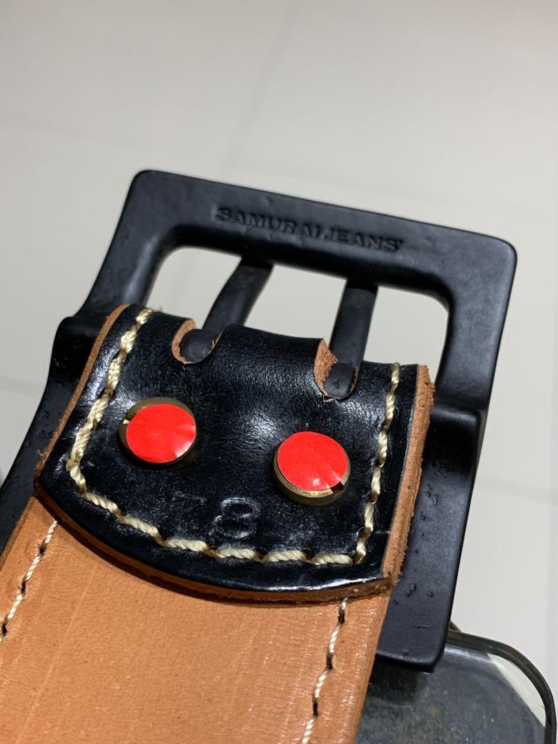 Original Samurai Denim Leather Belt, Men's Fashion, Watches ...