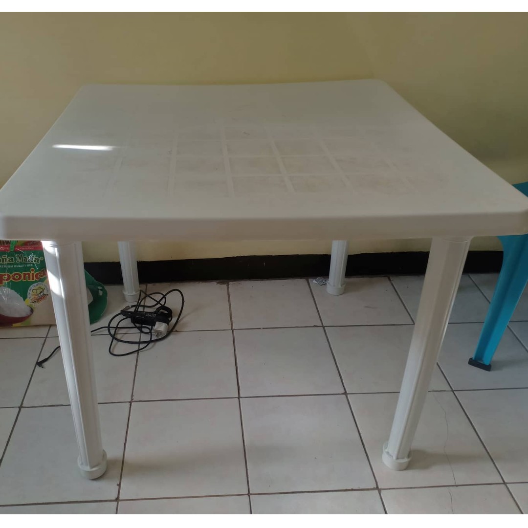 ORIGINAL URATEX TABLE & 2 CHAIR, Furniture & Home Living, Furniture ...