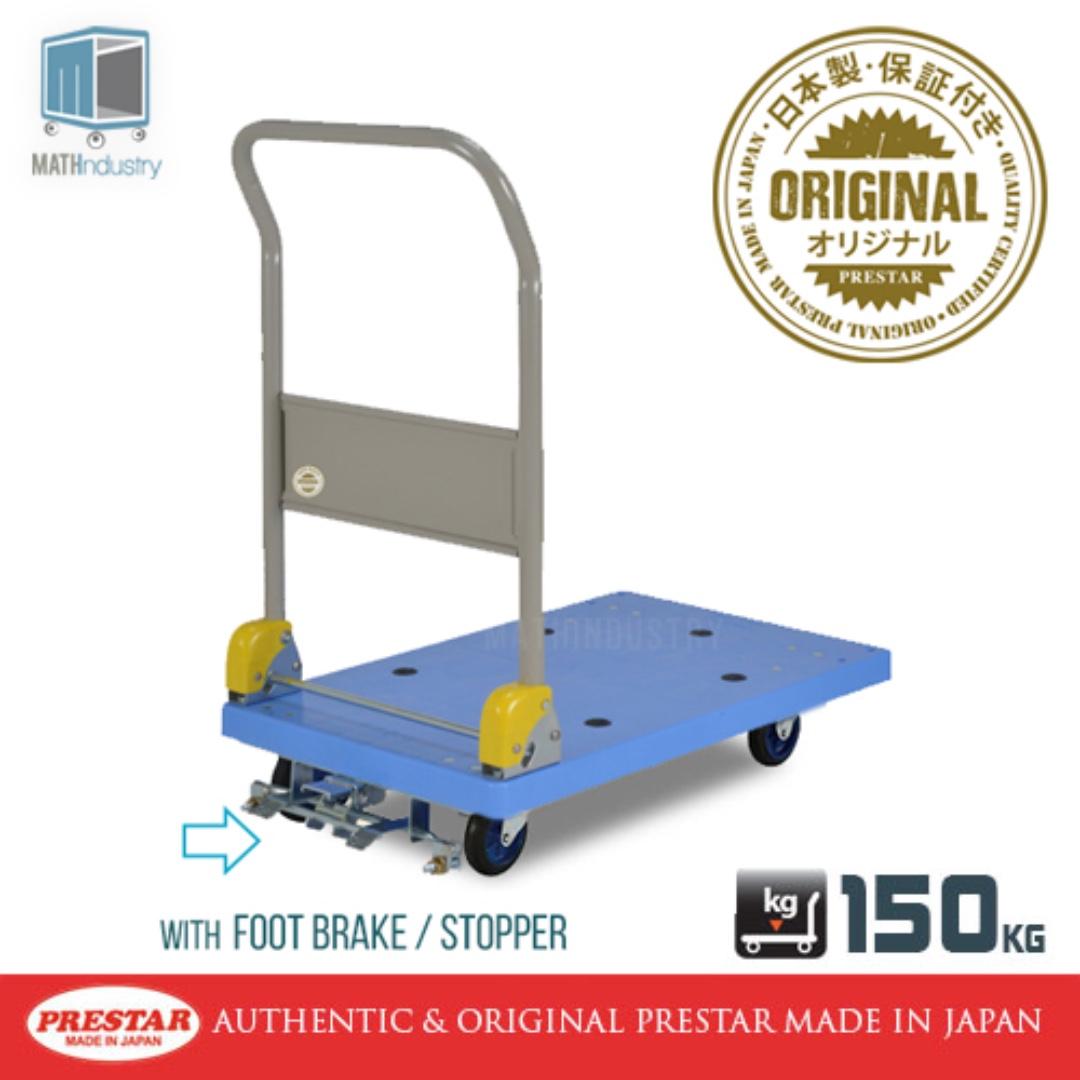PRESTAR 150KG PLASTIC BASE TROLLEY with Brake / Stopper, Furniture ...