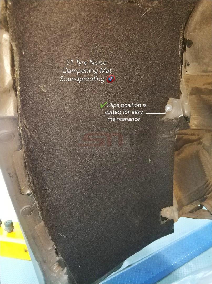 S1 Tyre Noise Damping Soundproofing Mat, Auto Accessories on Carousell