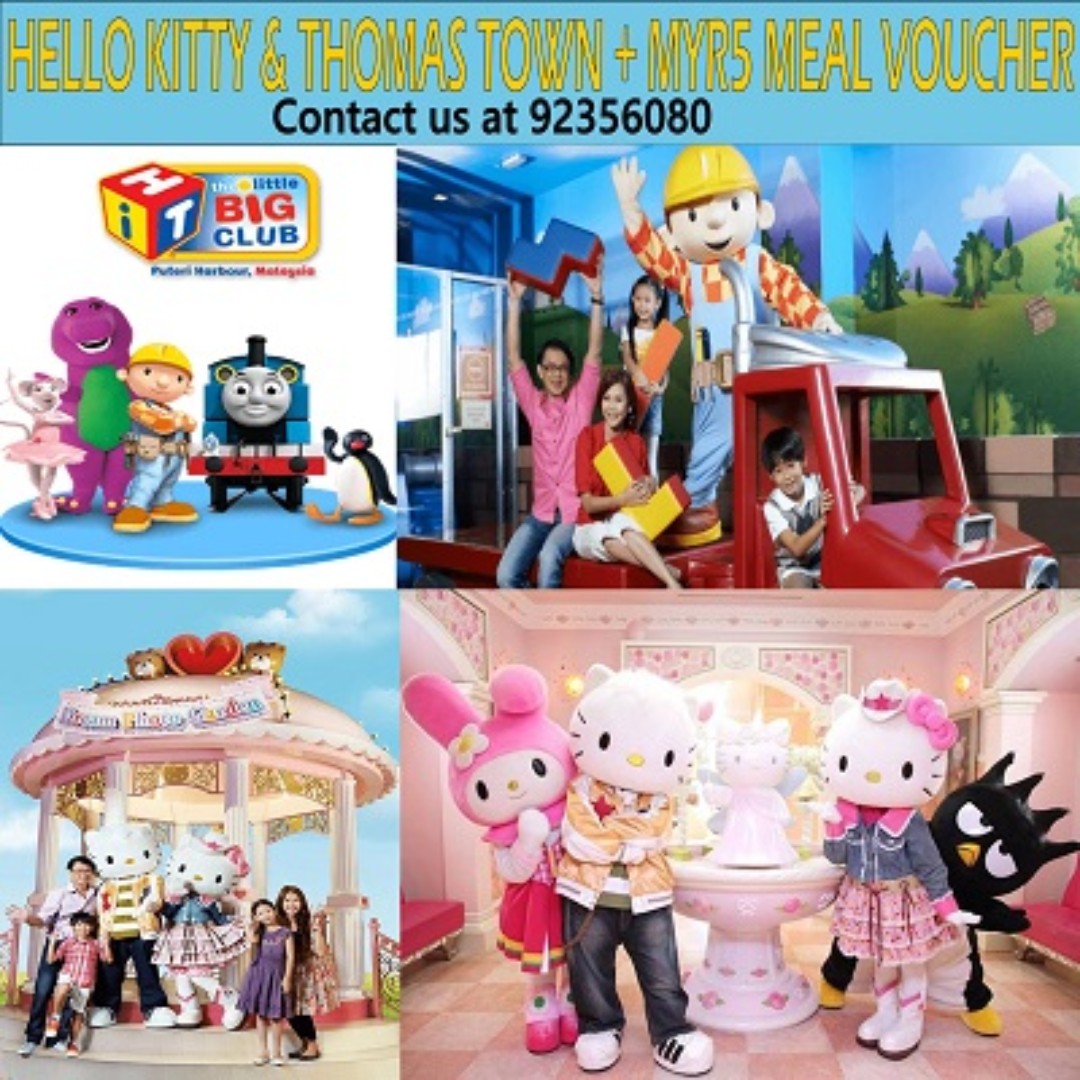 SANRIO HELLO KITTY TOWN + THOMAS TOWN WITH MYR5 MEAL VOUCHER ...