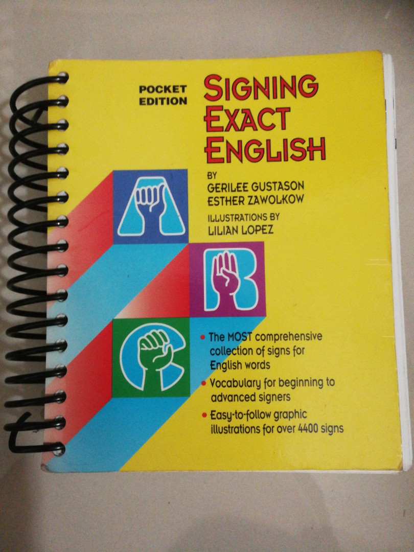 signing exact english (pocket edition), Hobbies & Toys, Books ...