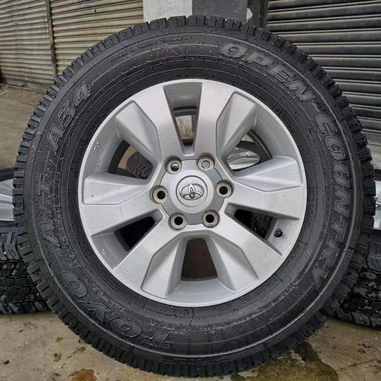 SPORT RIM 4X4 HILUX ORI 17" TYRE TOYO 99% FORTUNER, Auto Accessories on ...