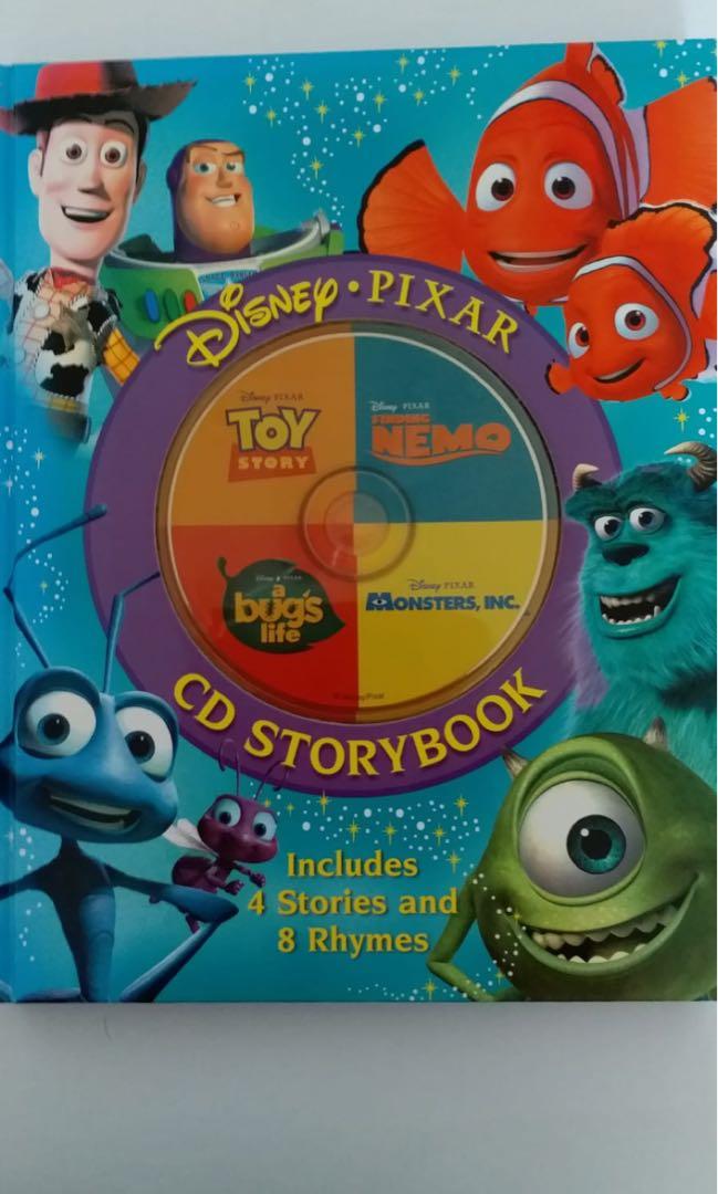 Disney Pixar CD storybook, 興趣及遊戲, 書本 & 文具, 小說 & 故事書 - Carousell