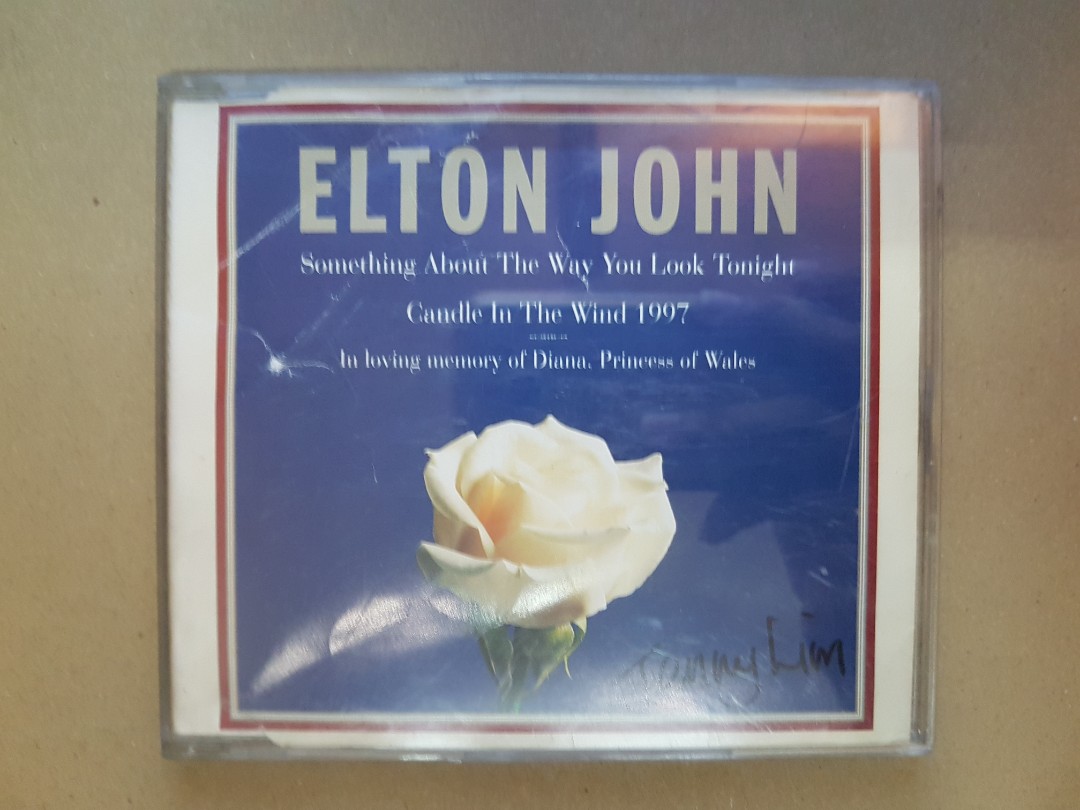 ELTON JOHN : In Loving Memory Of Diana . Princess Of Wales (Single ...