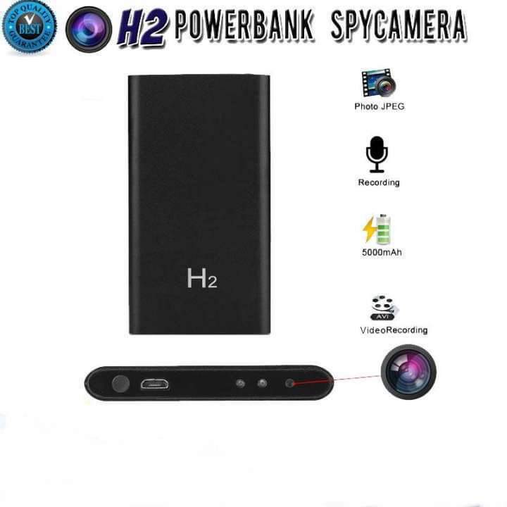 H2 Night Vision Power Bank Spy Hidden Pinhole Camera, Furniture & Home ...