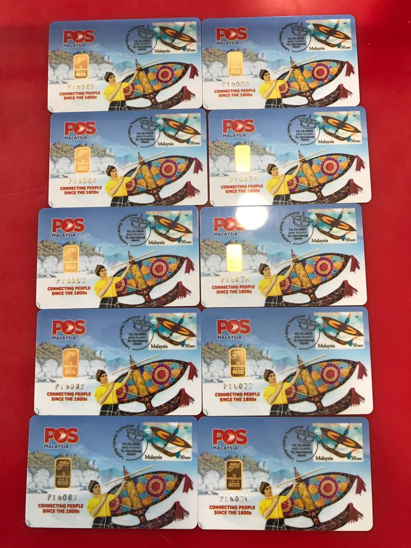 Kad Pos wau punlic gold, Men's Fashion, Watches & Accessories, Jewelry on Carousell