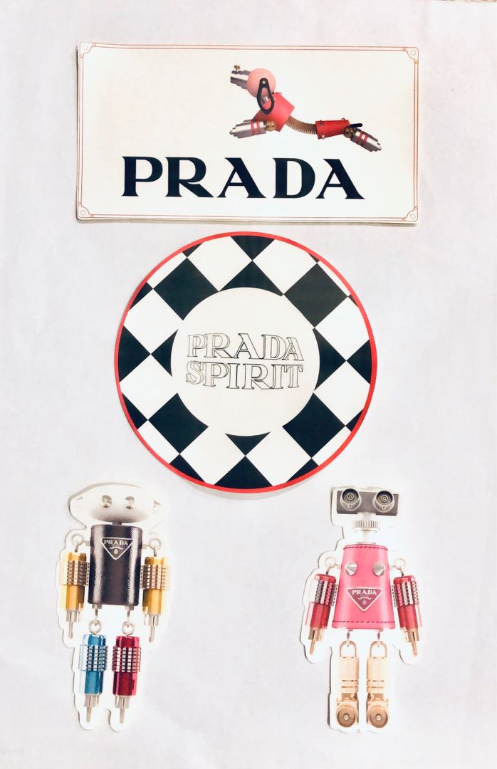 Limited edition Prada Stickers, Luxury, Accessories on Carousell