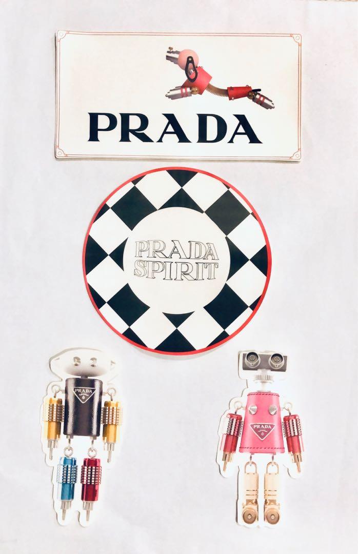 Limited edition Prada Stickers, Luxury, Accessories on Carousell
