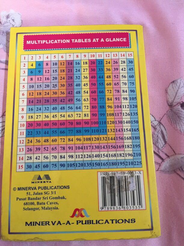 Mathematics tables, Hobbies & Toys, Books & Magazines, Assessment Books ...