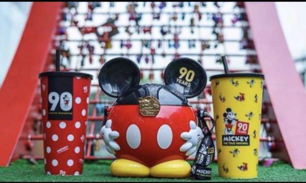Mickey popcorn bucket 90 anniversary, Hobbies & Toys, Collectibles ...