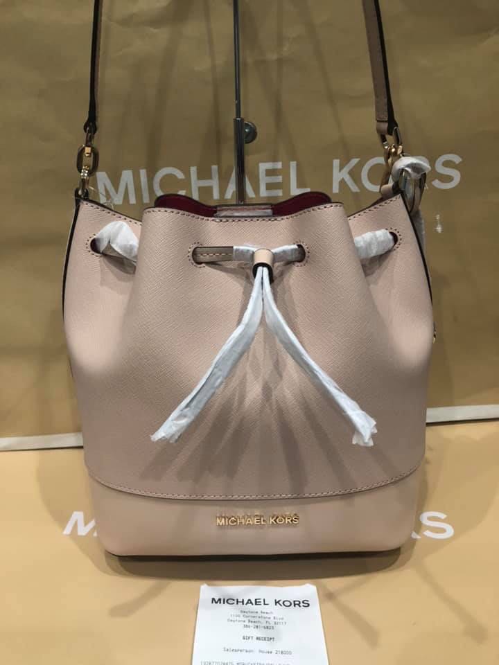 MK Trista Bucket Bag, Women's Fashion, Bags & Wallets, Tote Bags on ...