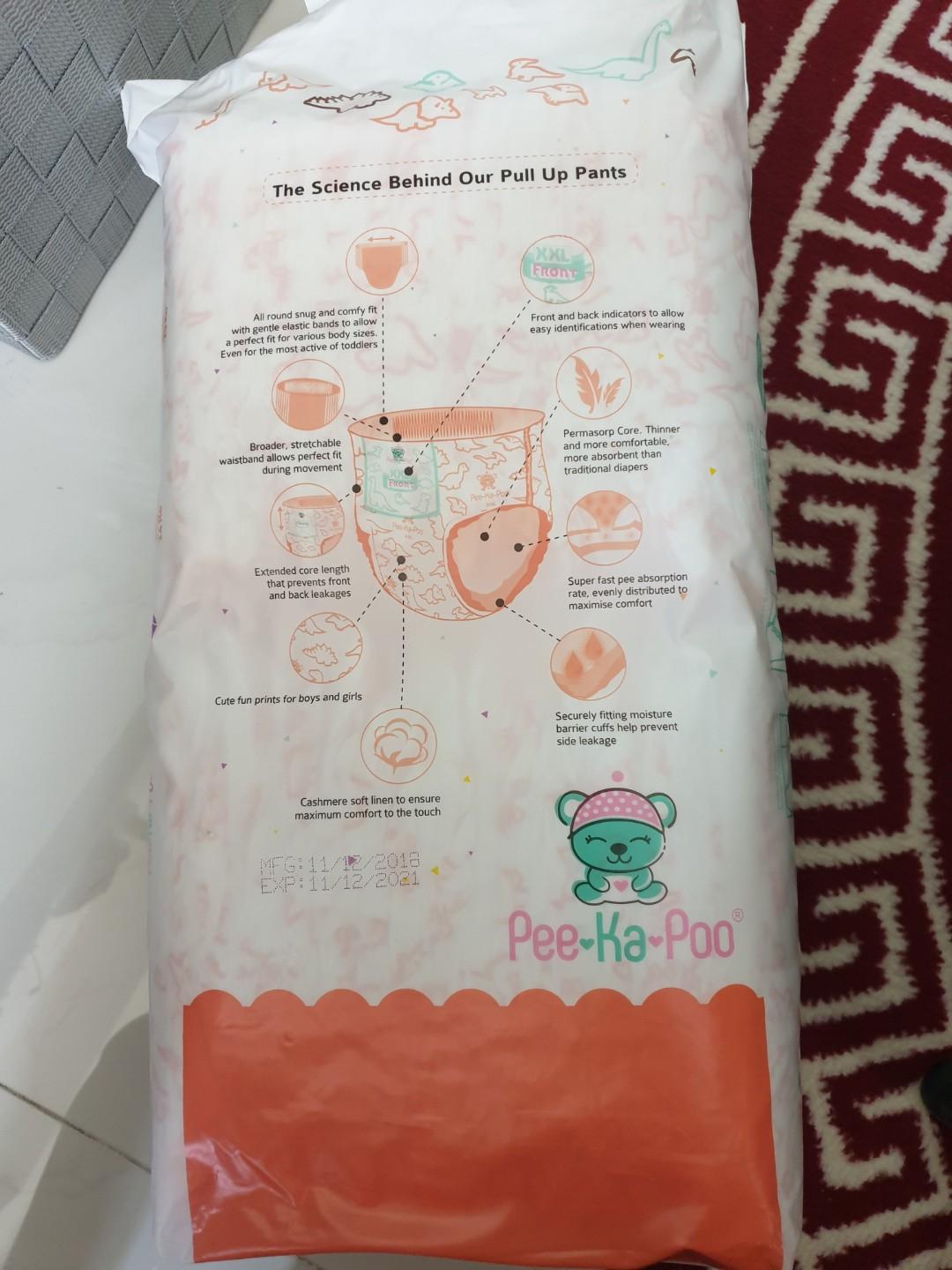Pee-Ka-Poo Pull Up Pants, Babies & Kids, Bathing & Changing, Diapers ...