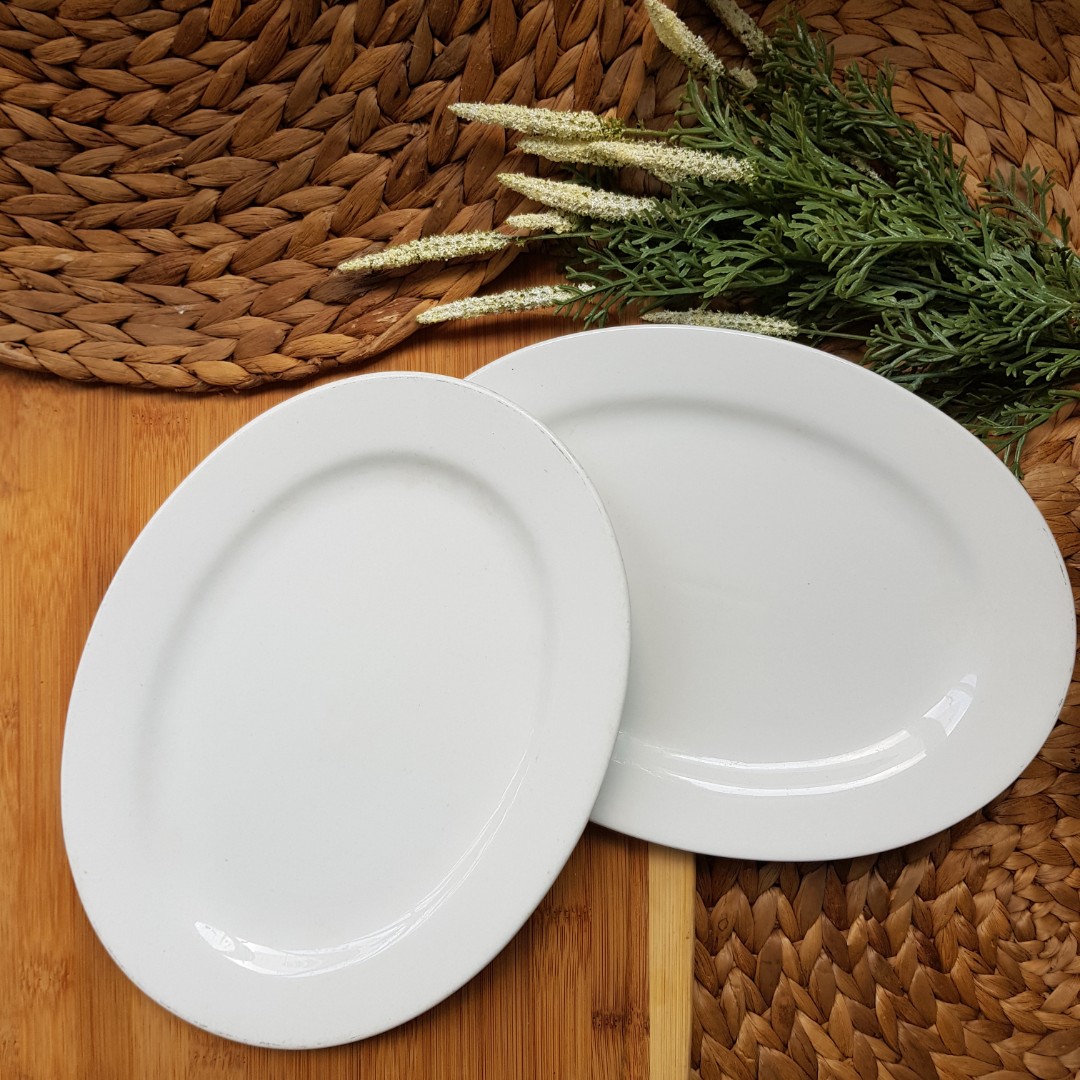 Plain White Oval Dishes (Wholsale), Home Appliances, Kitchenware on ...