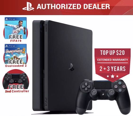 Sony PS4 Slim Playstation 4 Slim Console Starter Pack Bundle 1TB (+FIFA ...