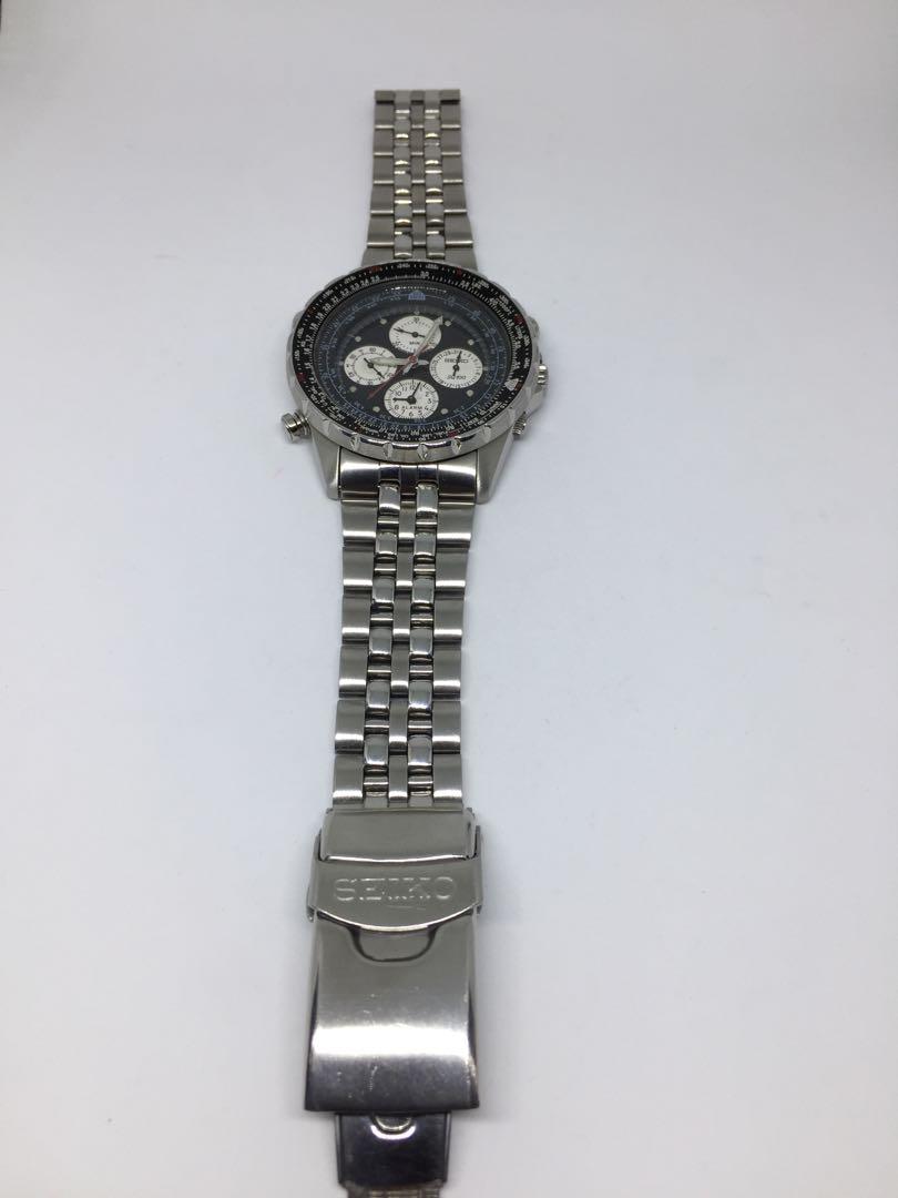 Rare seiko flightmaster pilot quartz reverse panda, Men's Fashion ...