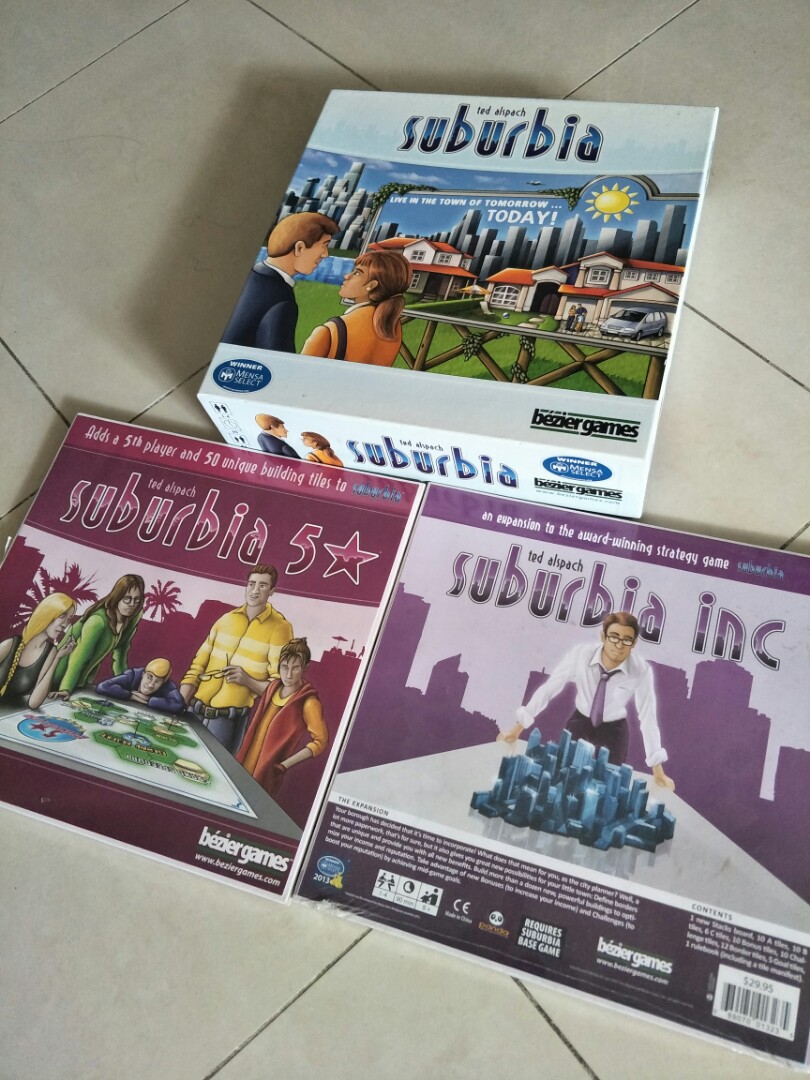 Suburbia + 2 expansions, Hobbies & Toys, Toys & Games on Carousell