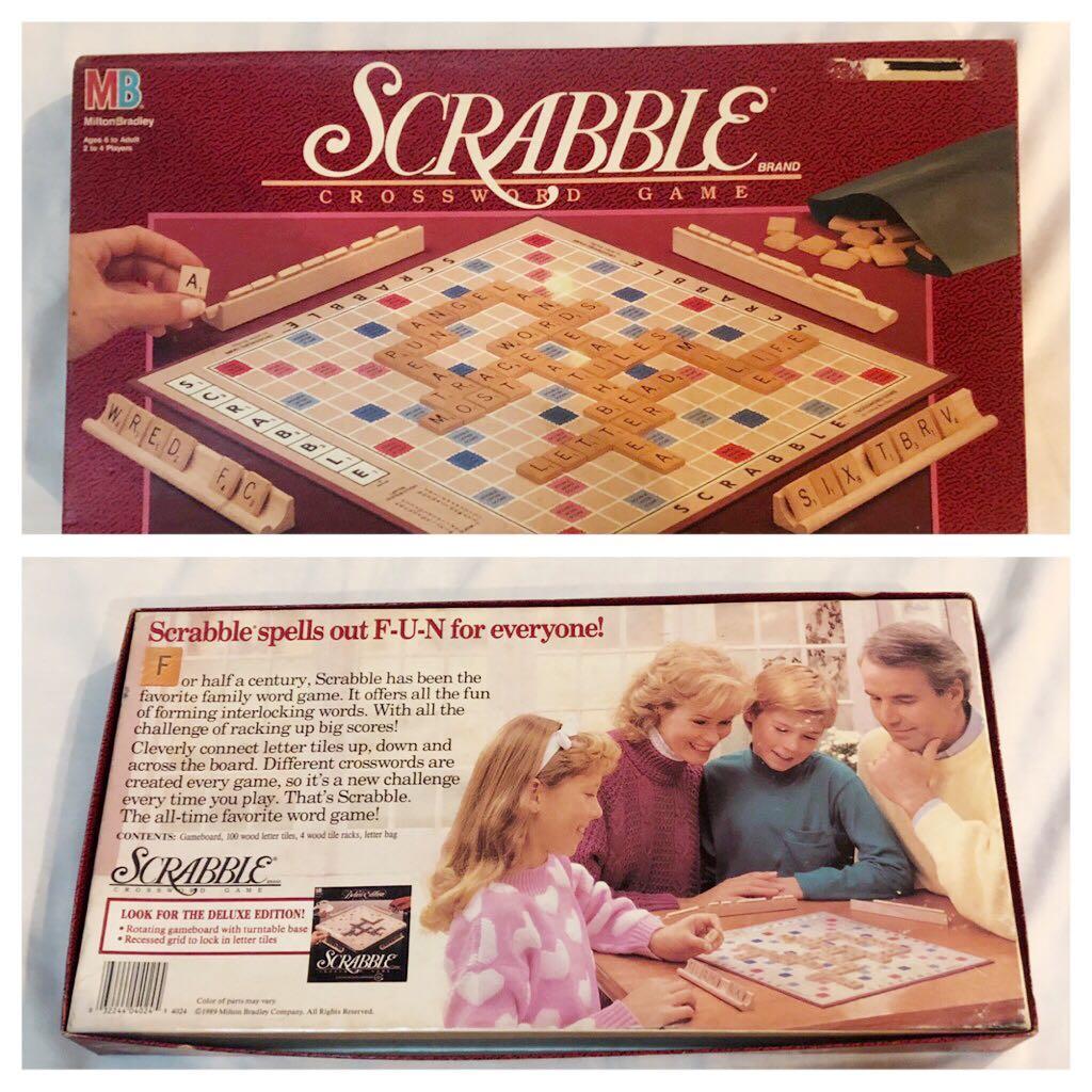 Vintage Scrabble Board Game , Toys & Collectibles, Permainan Papan ...