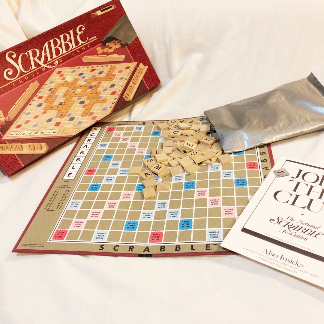 Vintage Scrabble Board Game , Toys & Collectibles, Permainan Papan ...
