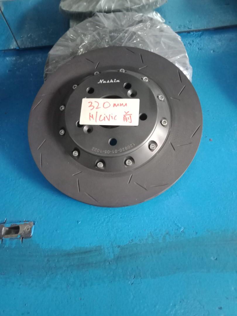 Slotted 330mm Rotor (Nashin)Honda civic, Mazda 3 & BMW F10, Car ...