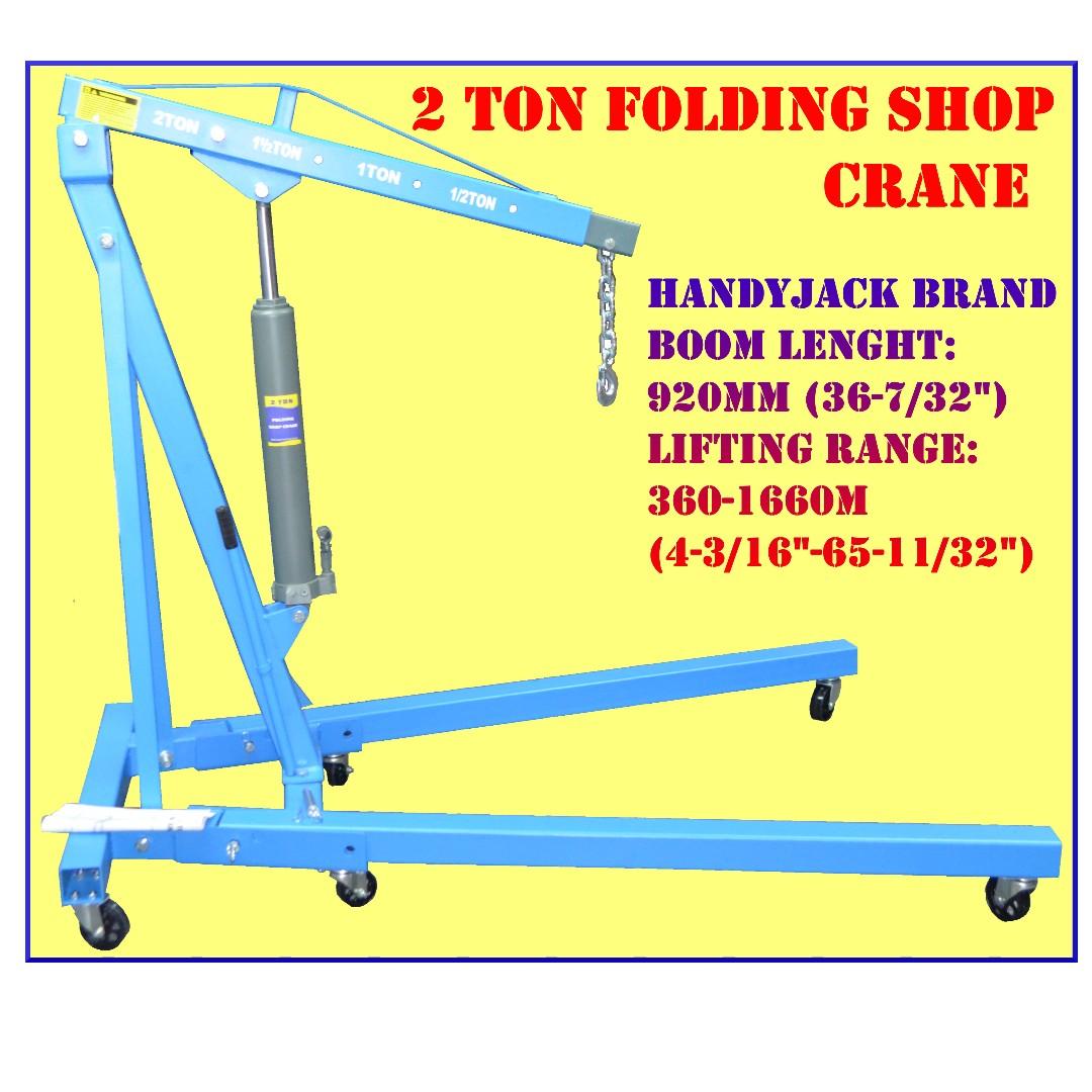 2 Ton Foldable Shop Crane, Commercial & Industrial, Industrial ...