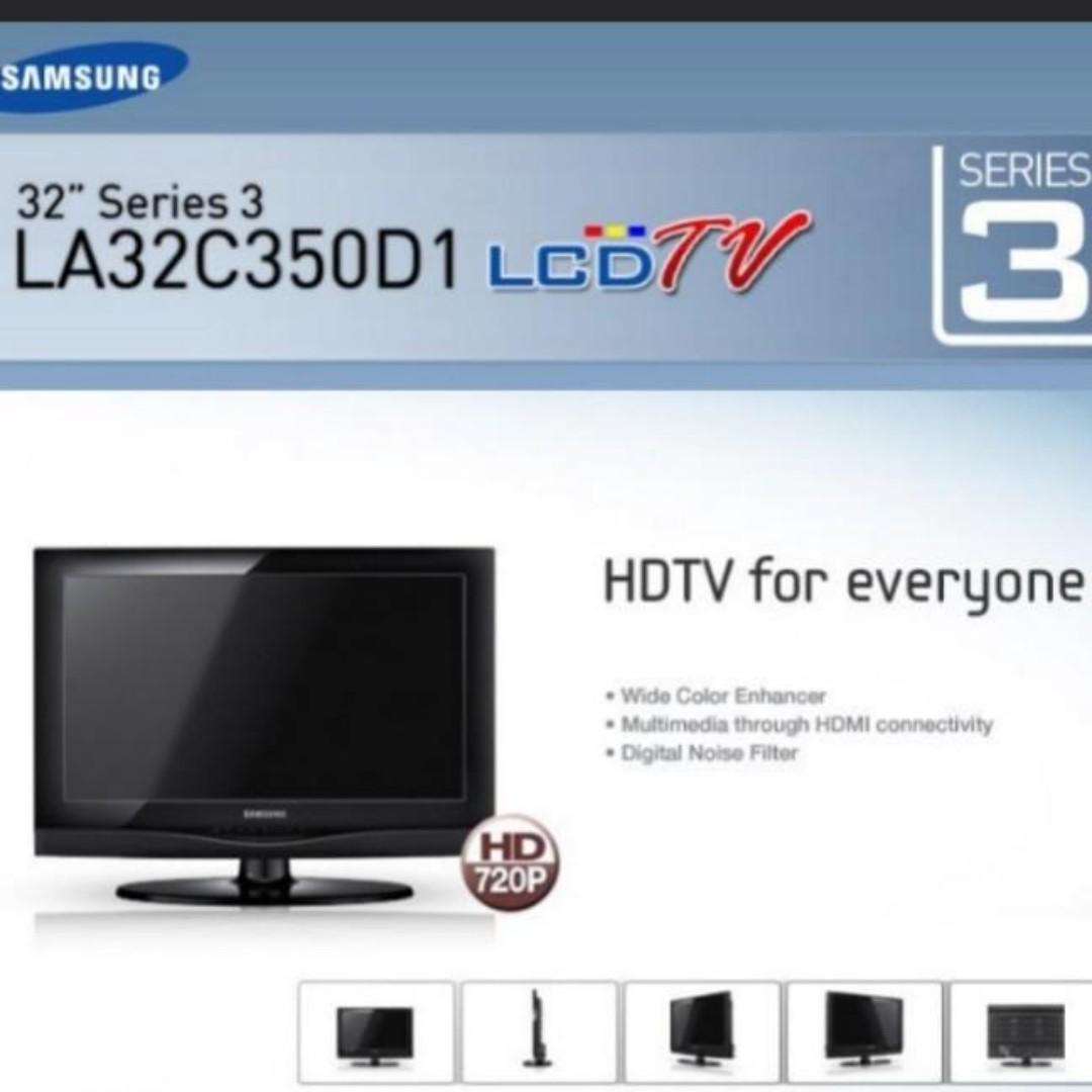32-inch SAMSUNG LA32C350D1 Wide HD LCD TV Series 3, TV & Home ...