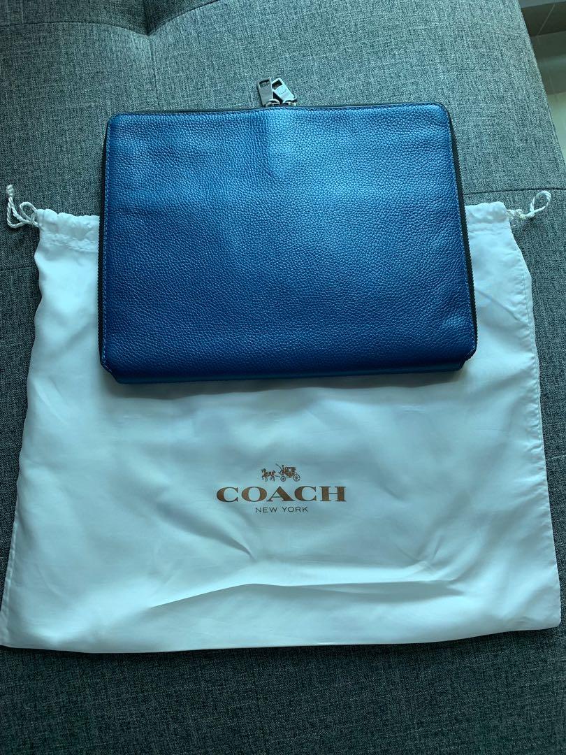 Coach document pouch, Luxury, Bags & Wallets on Carousell