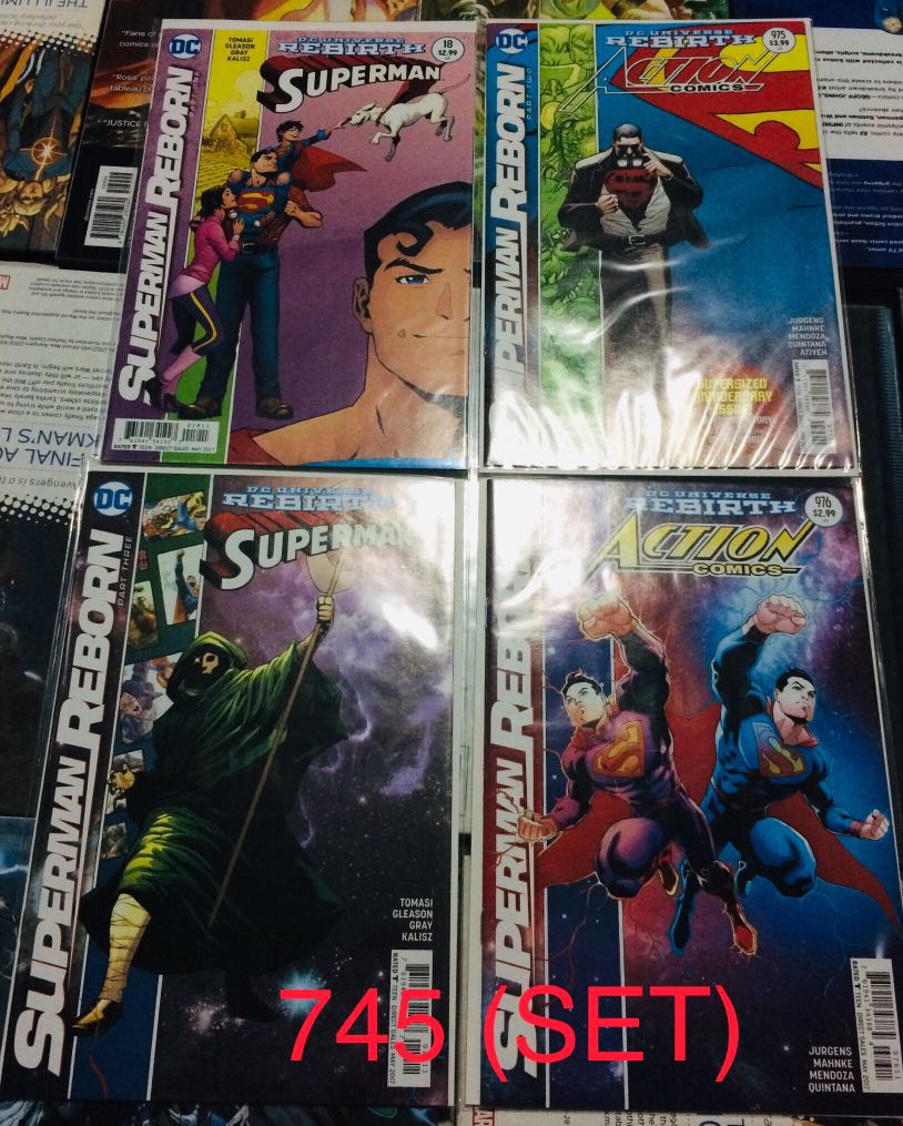 DC SUPER MAN REBORN (complete set 1-4), Hobbies & Toys, Books ...