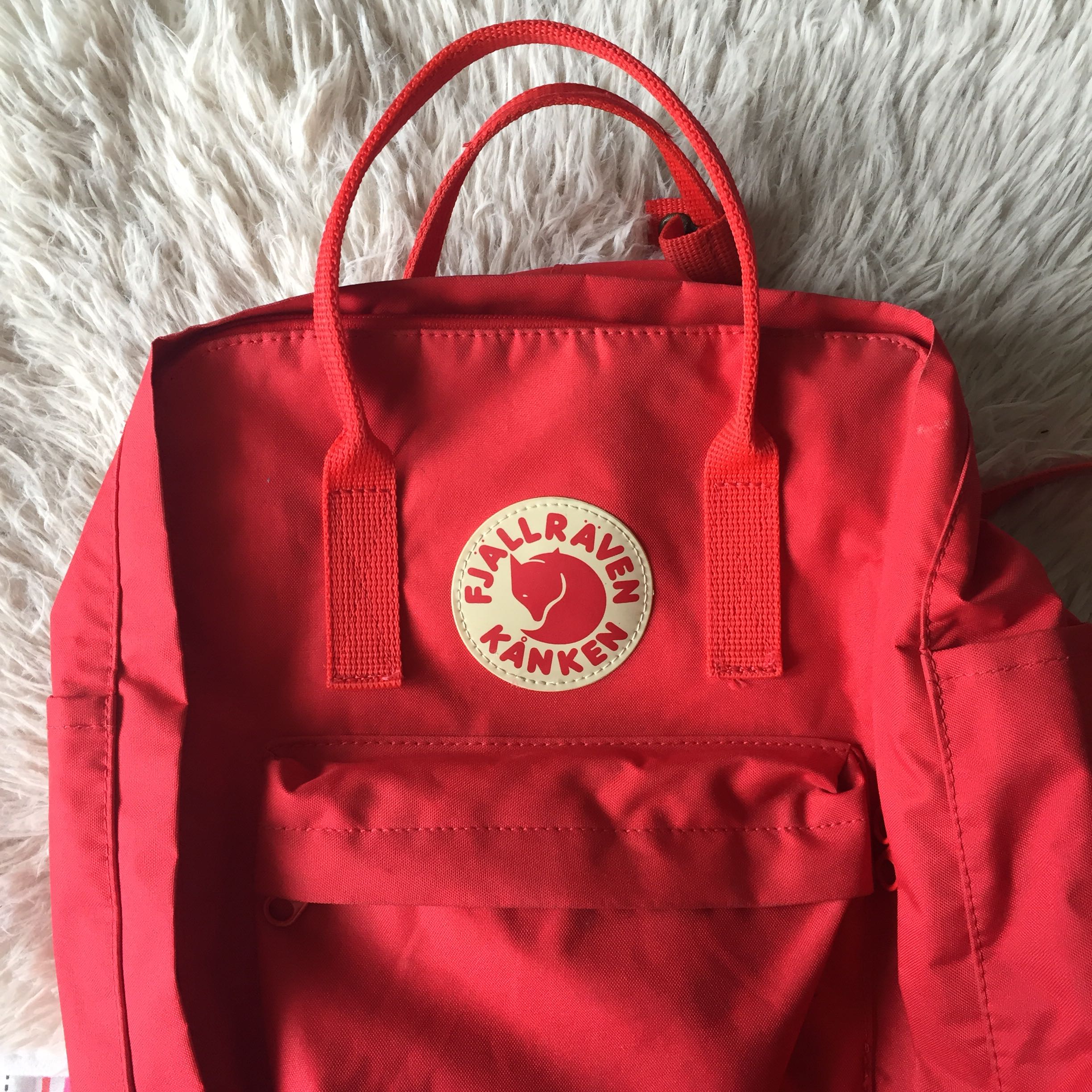 Fjallraven Kanken Red Backpack, Women's Fashion, Bags & Wallets ...