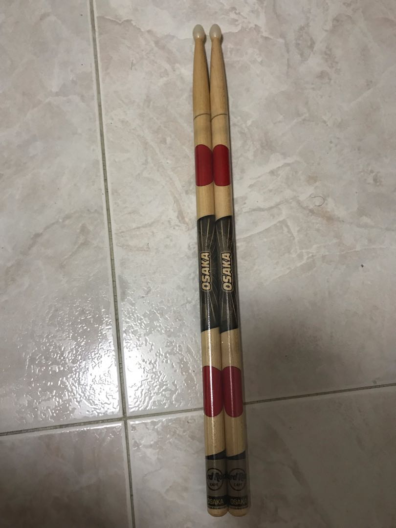 Hard Rock Cafe Osaka Drum sticks, Hobbies & Toys, Music & Media, Music ...