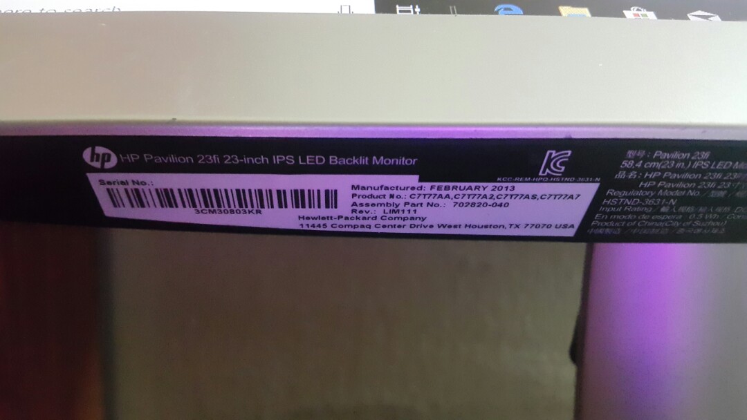 HP Pavilion 23fi IPS, Computers & Tech, Parts & Accessories, Monitor ...