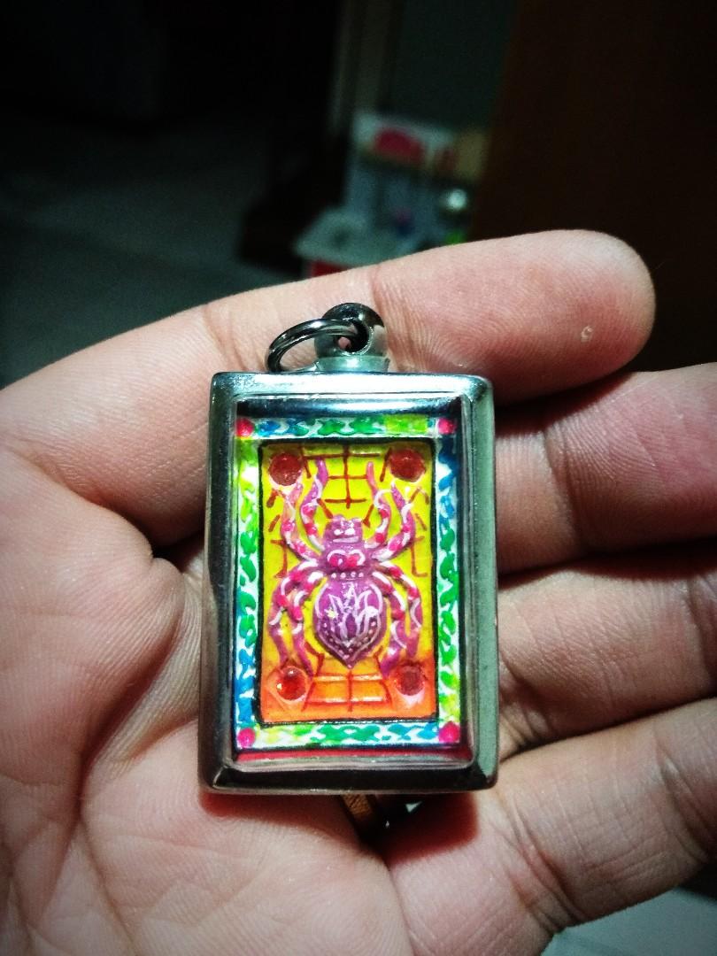 Kruba Krissana Spider amulet BE2559 small pim, Hobbies & Toys ...