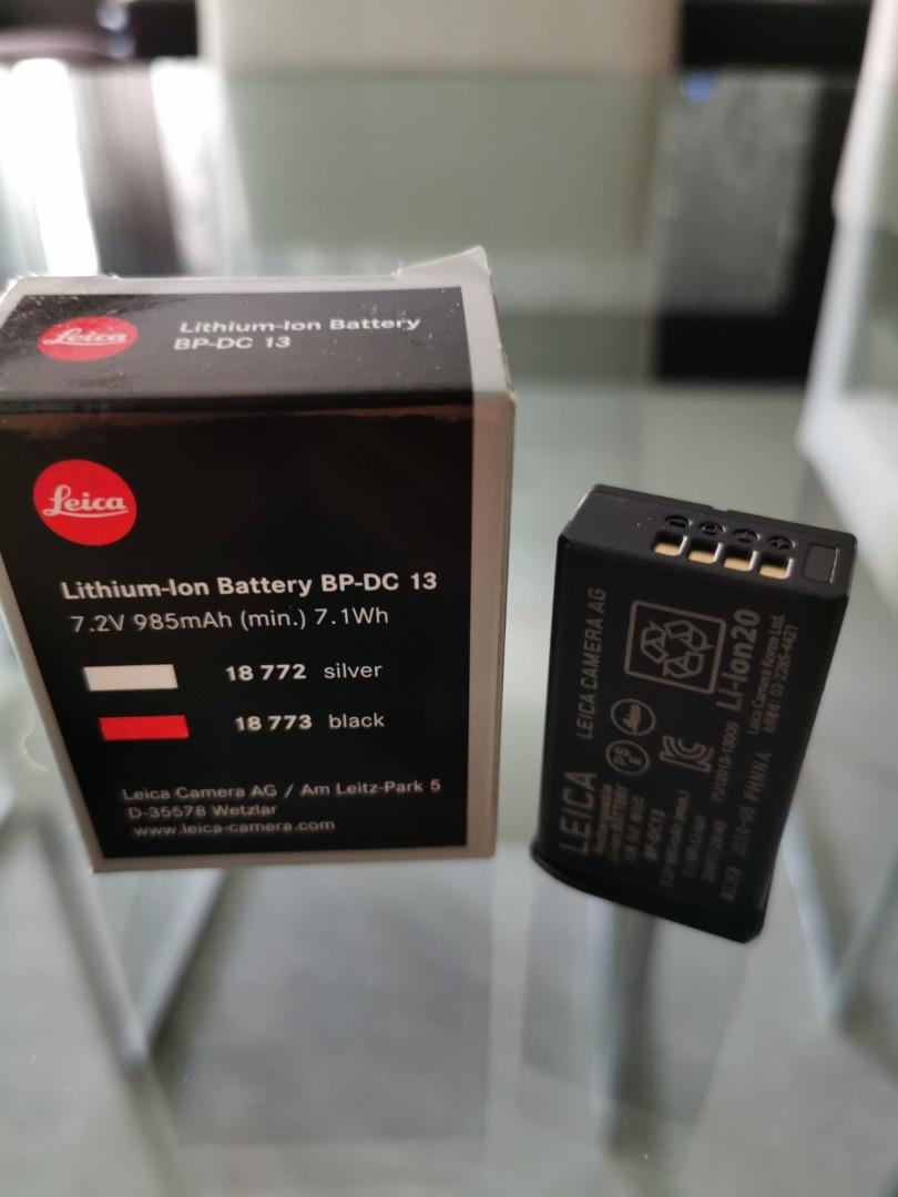 Leica Lithium-ion battery BP-DC13, Photography, Photography Accessories ...