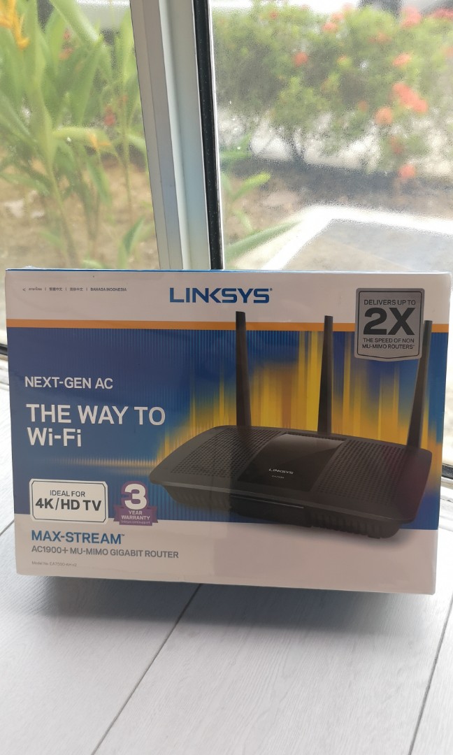 Linksys Router max stream AC1900, Computers & Tech, Parts & Accessories ...